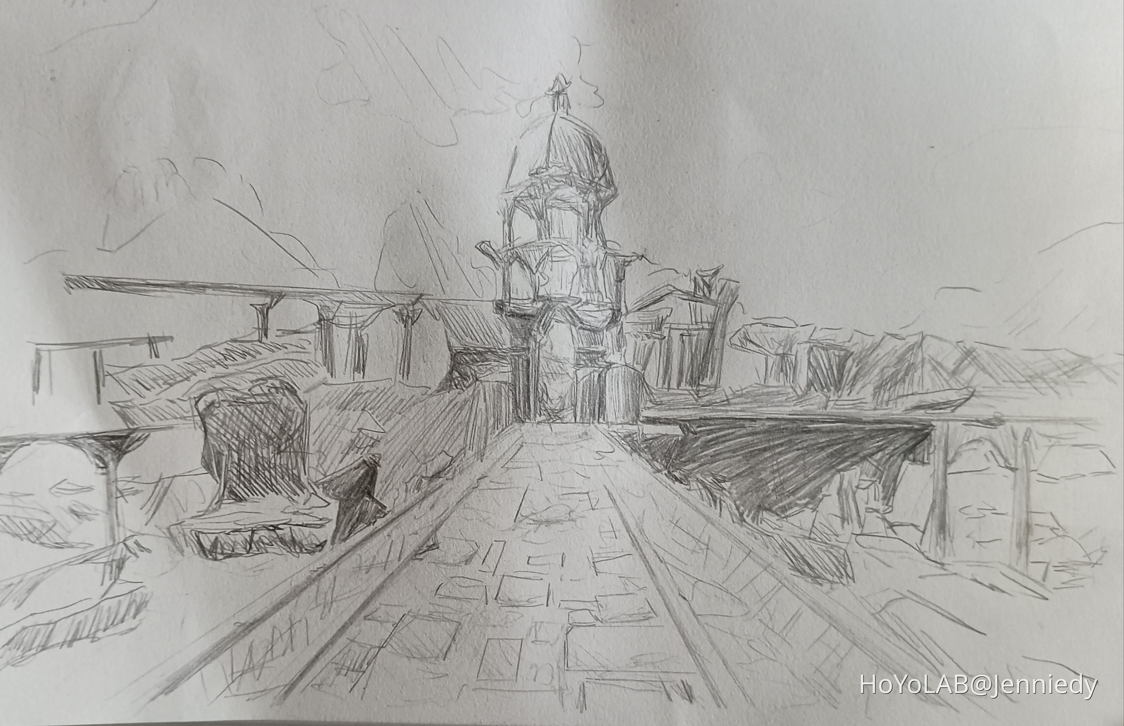 Sketch of Stormterror's Lair Genshin Impact | HoYoLAB