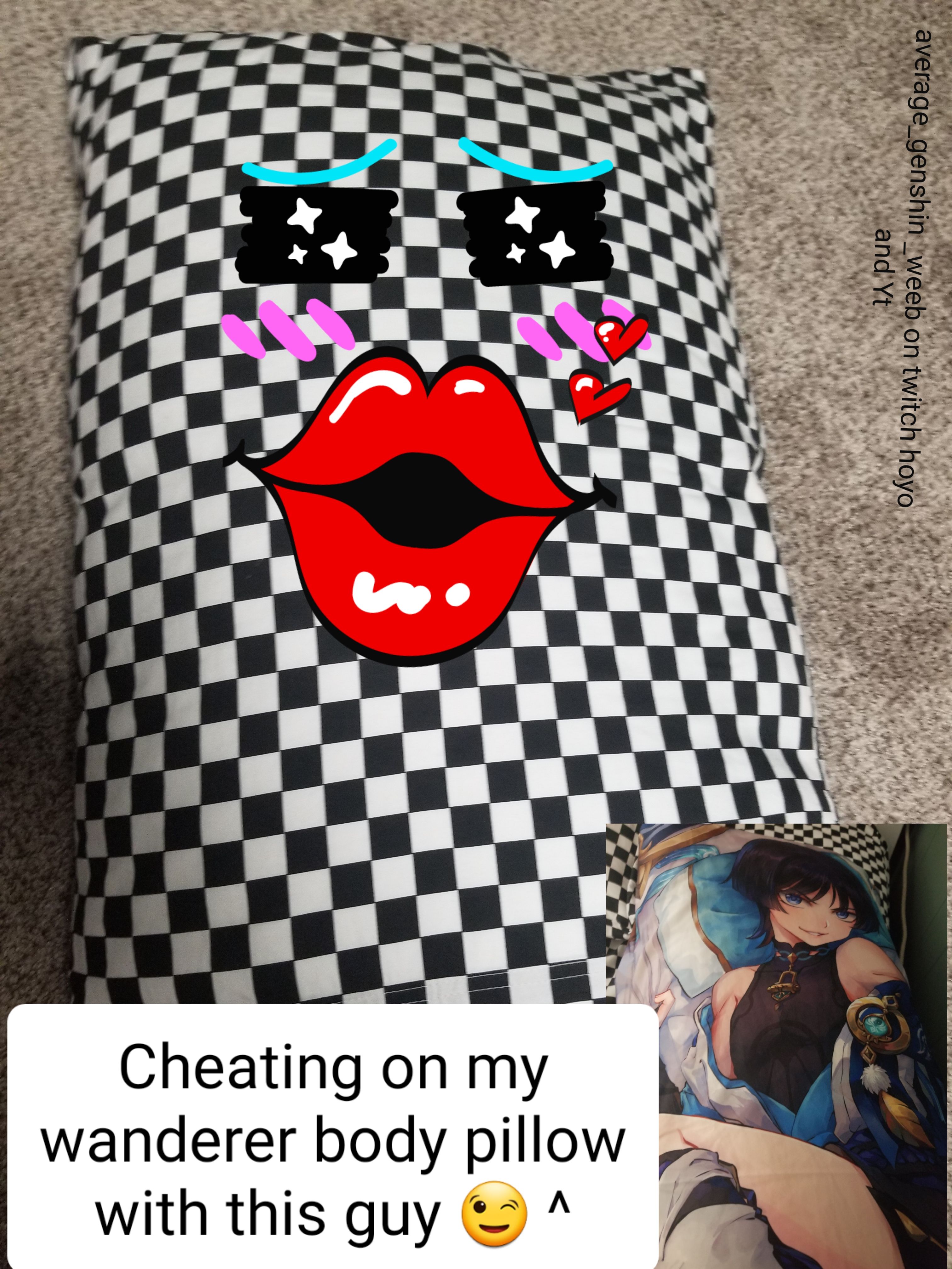 Cheating with this guy on my Wanderer body pillow Genshin Impact | HoYoLAB