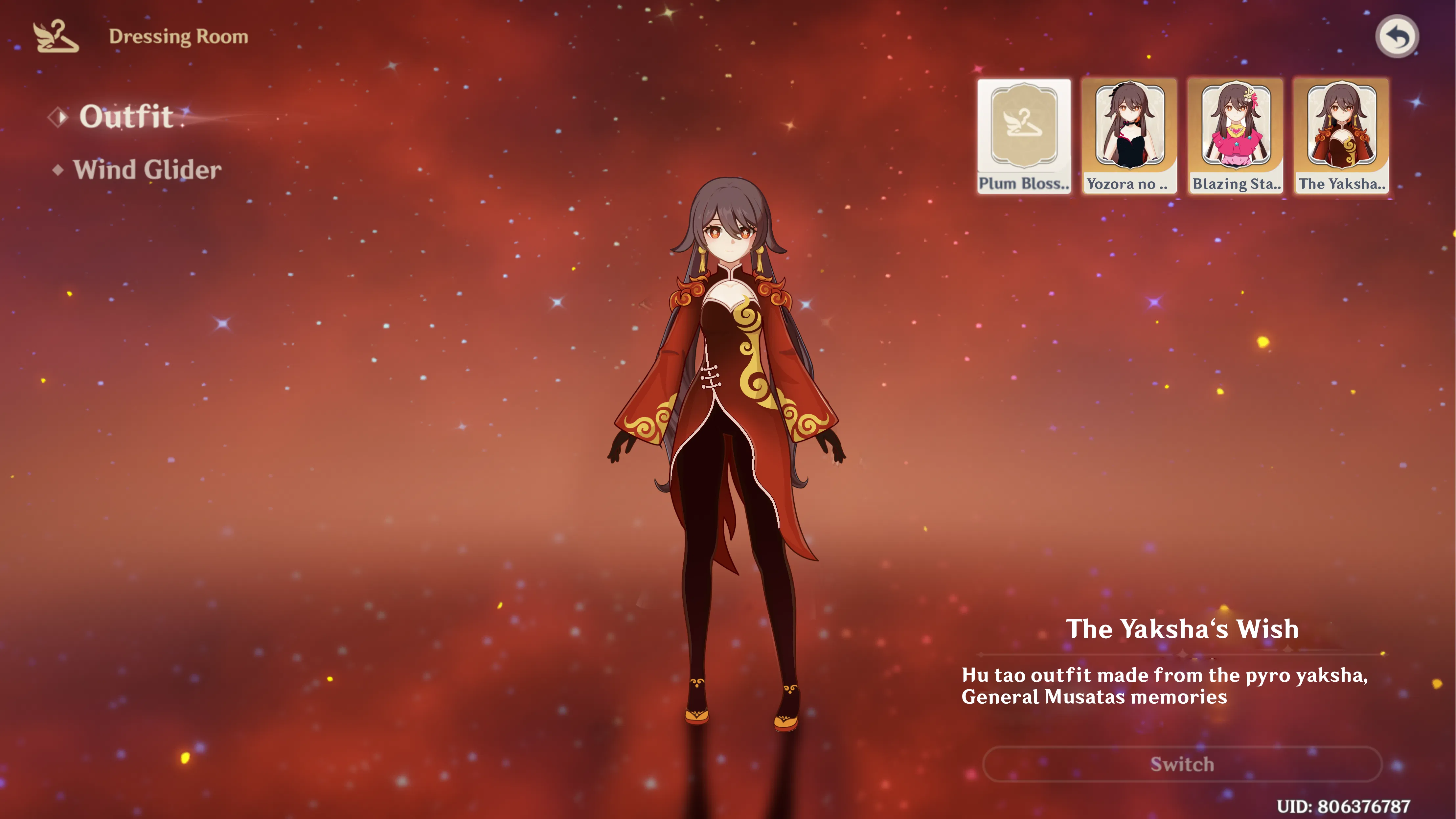 Hu Tao Skin #3 (Pyro Yaksha/ Indarias) Genshin Impact | HoYoLAB