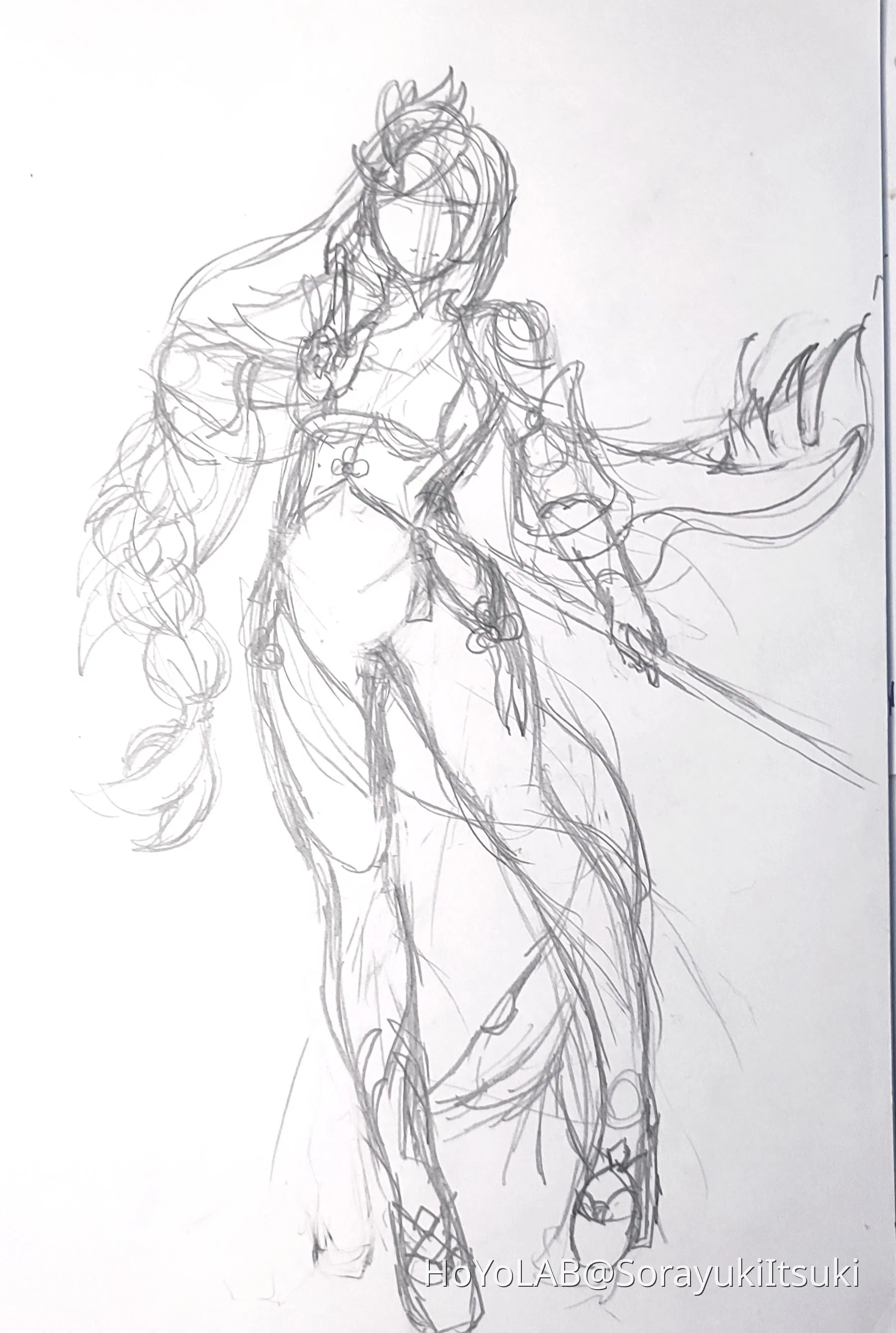 Shenhe sketch Genshin Impact | HoYoLAB