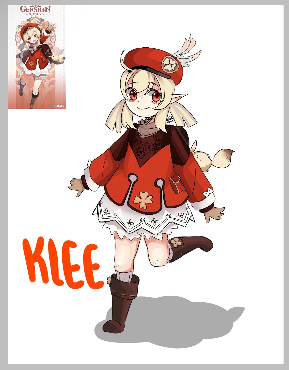 Klee coloured sketch Genshin Impact | HoYoLAB