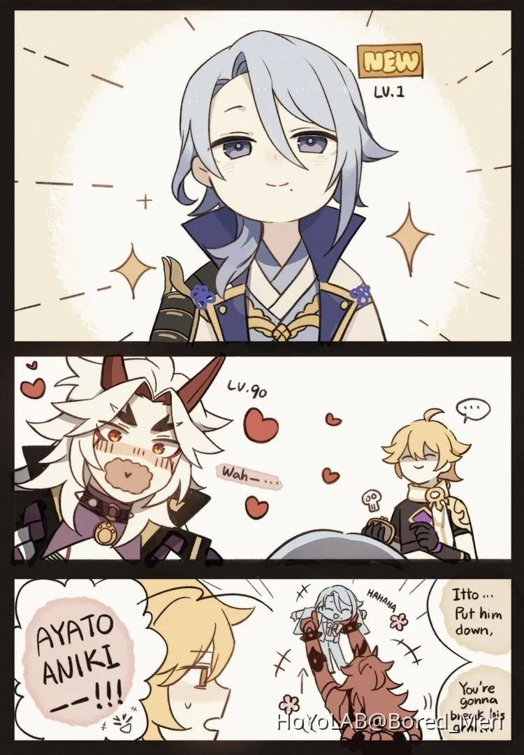 Itto and ayato memes Genshin Impact | HoYoLAB