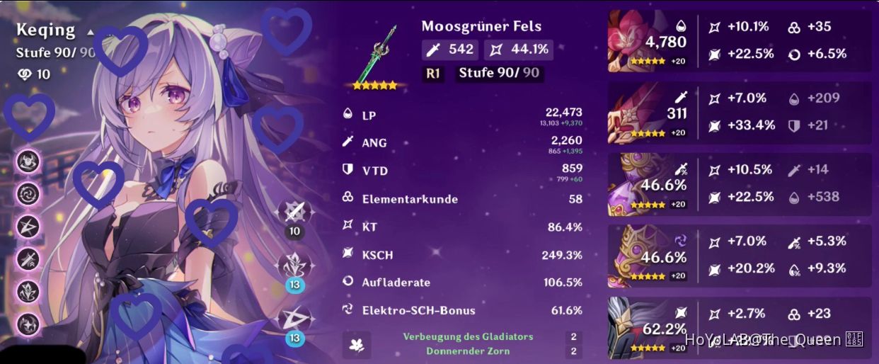 My Keqing build Genshin Impact | HoYoLAB