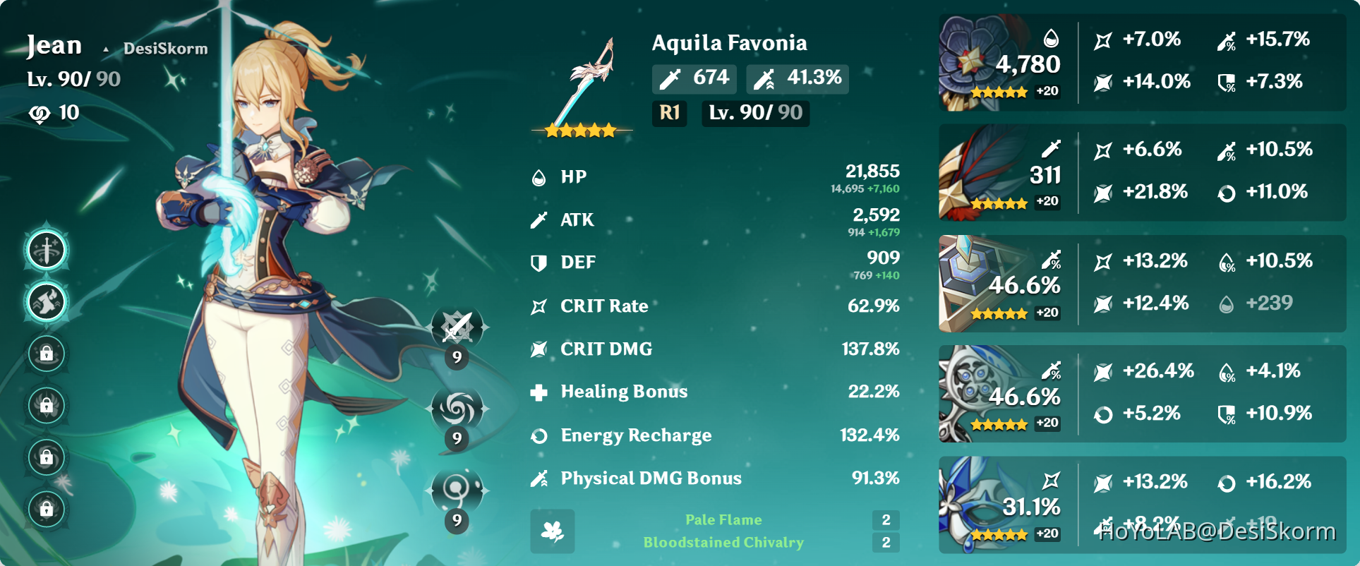 Jean Build Genshin Impact | HoYoLAB