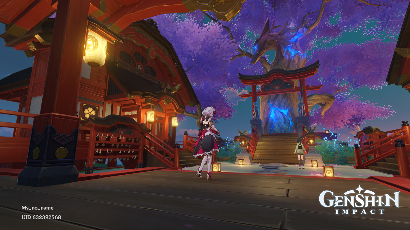 Paying a night visit to the Shrine Genshin Impact | HoYoLAB