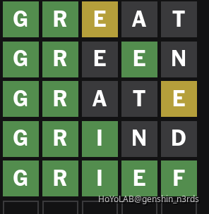 wordle part 44 | HoYoLAB