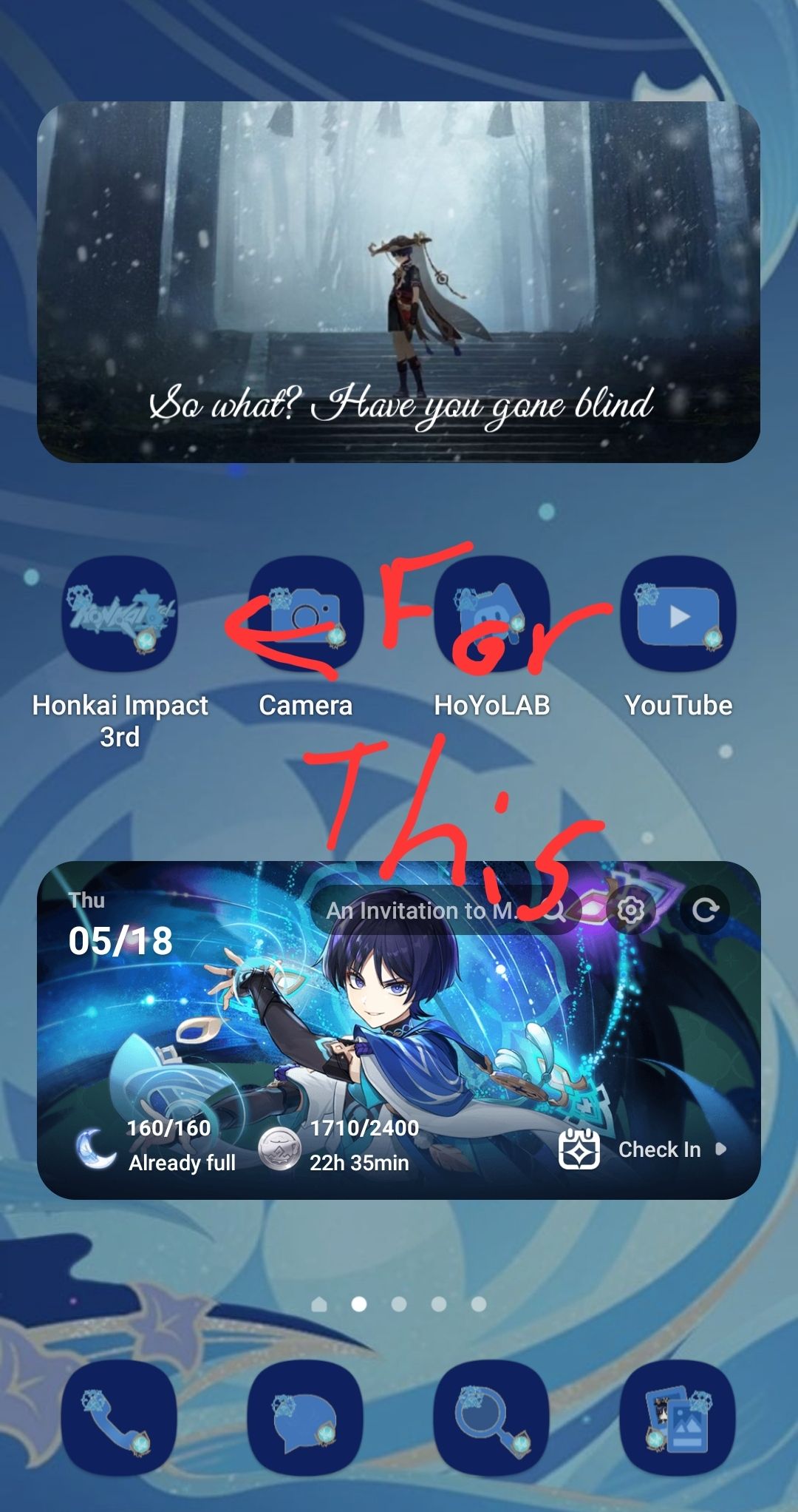 Lmao I already got the app Honkai Impact 3rd | HoYoLAB