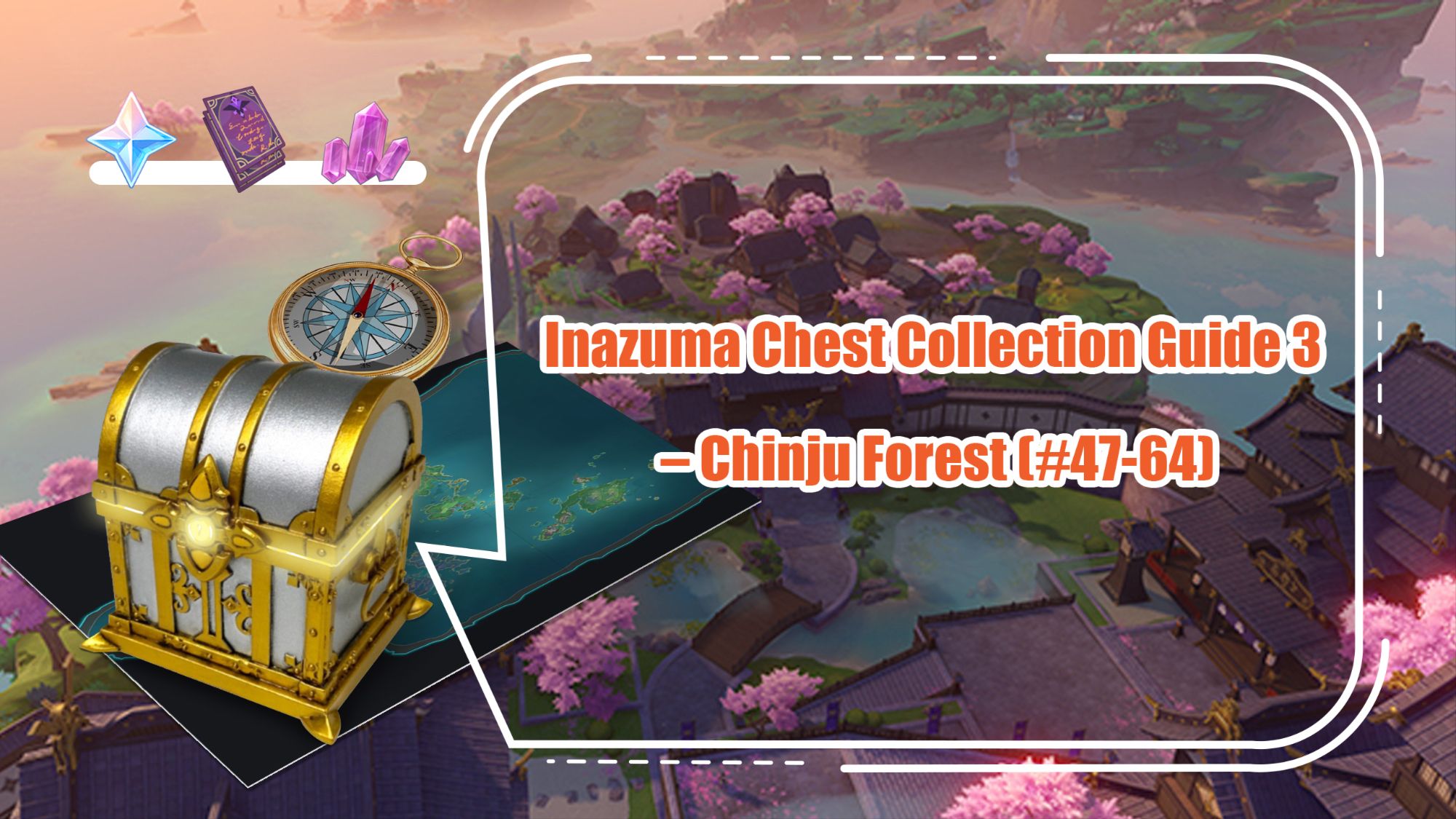 Inazuma Chest Collection Guide 3 – Chinju Forest (#47-64) Genshin ...