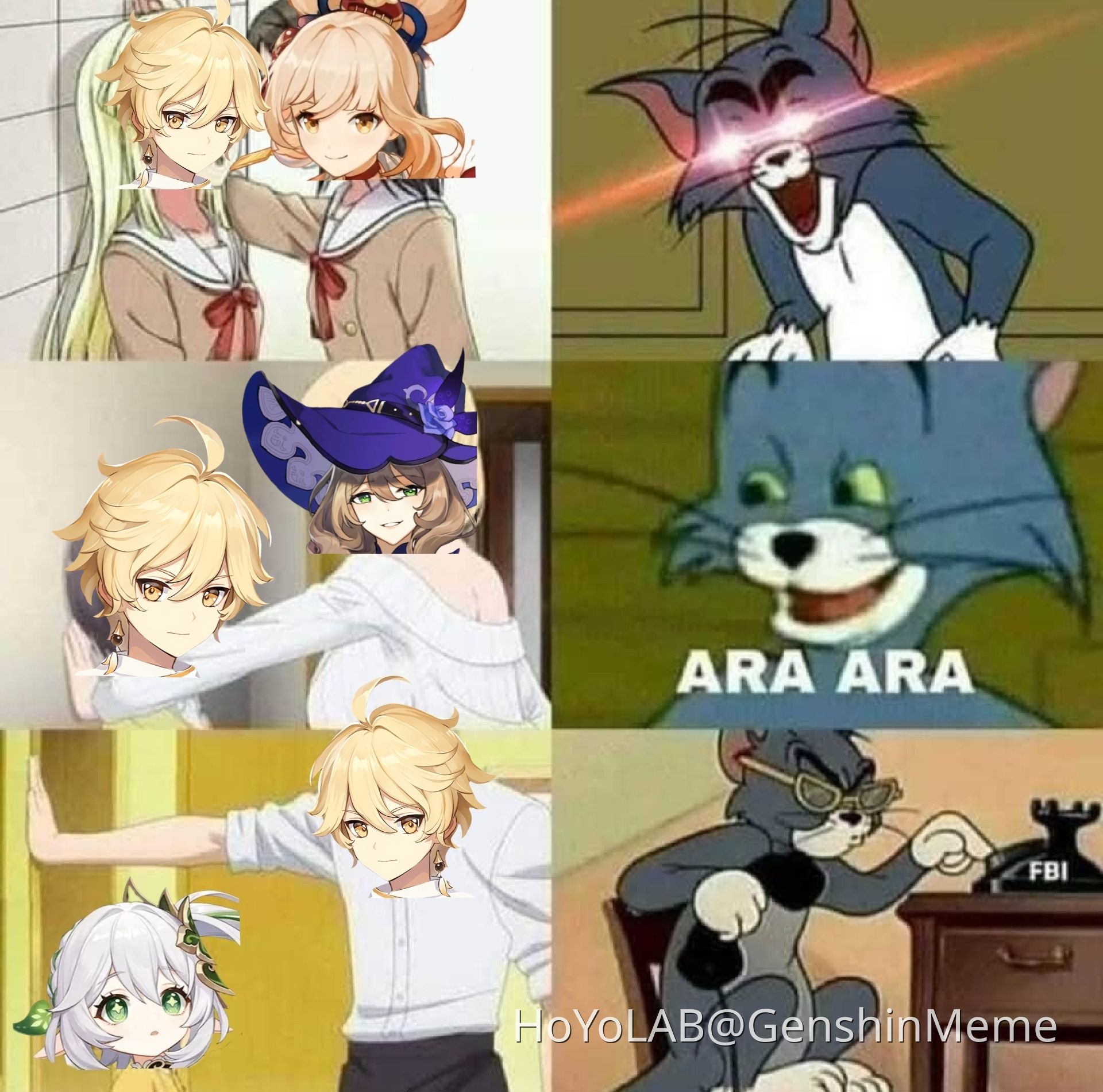 Another day Another memes Aether try world of harem but Genshin Impact ...