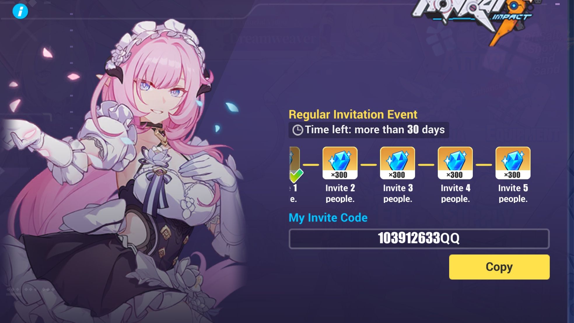 invite code! Honkai Impact 3rd | HoYoLAB