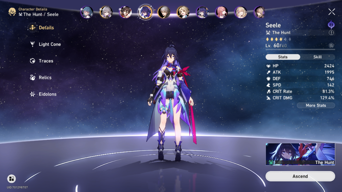 My seele build currently :) Honkai Impact 3rd | HoYoLAB