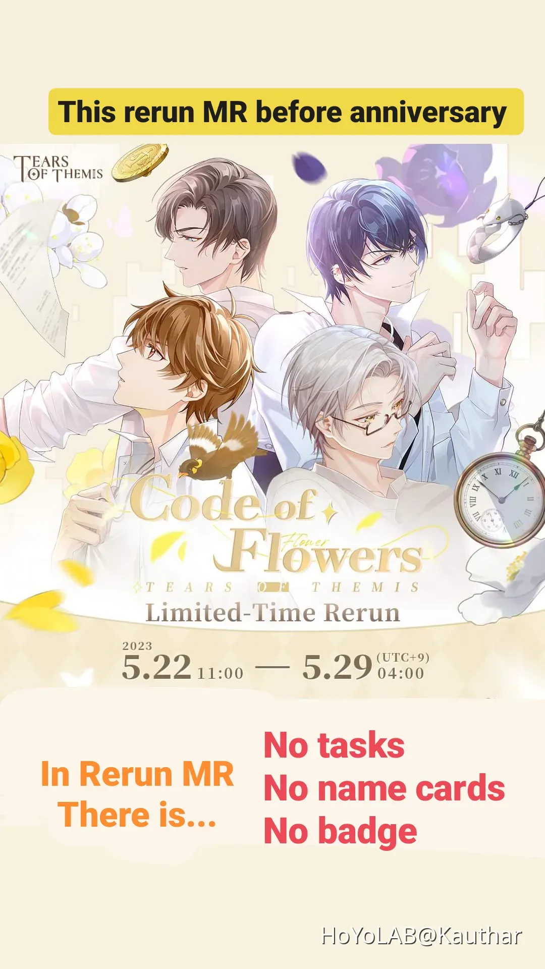 [Guide-info] Rerun MR event Code of flower Tears of Themis | HoYoLAB