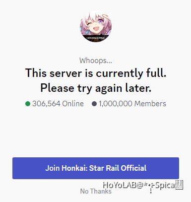 the official hsr discord server... Honkai: Star Rail | HoYoLAB