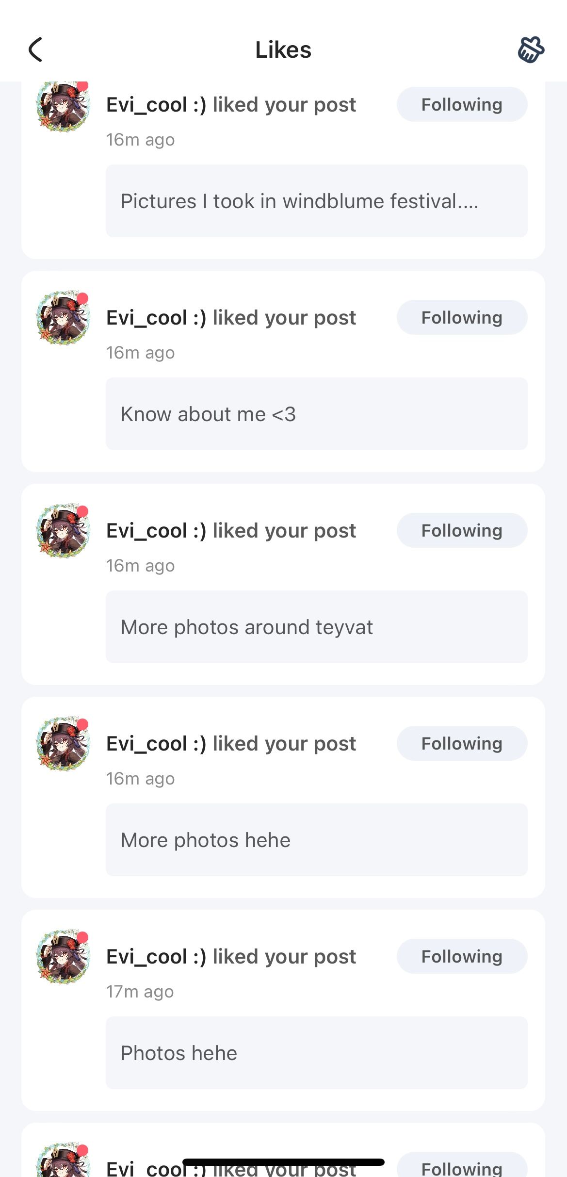 Thanks Evi Cool HoYoLAB