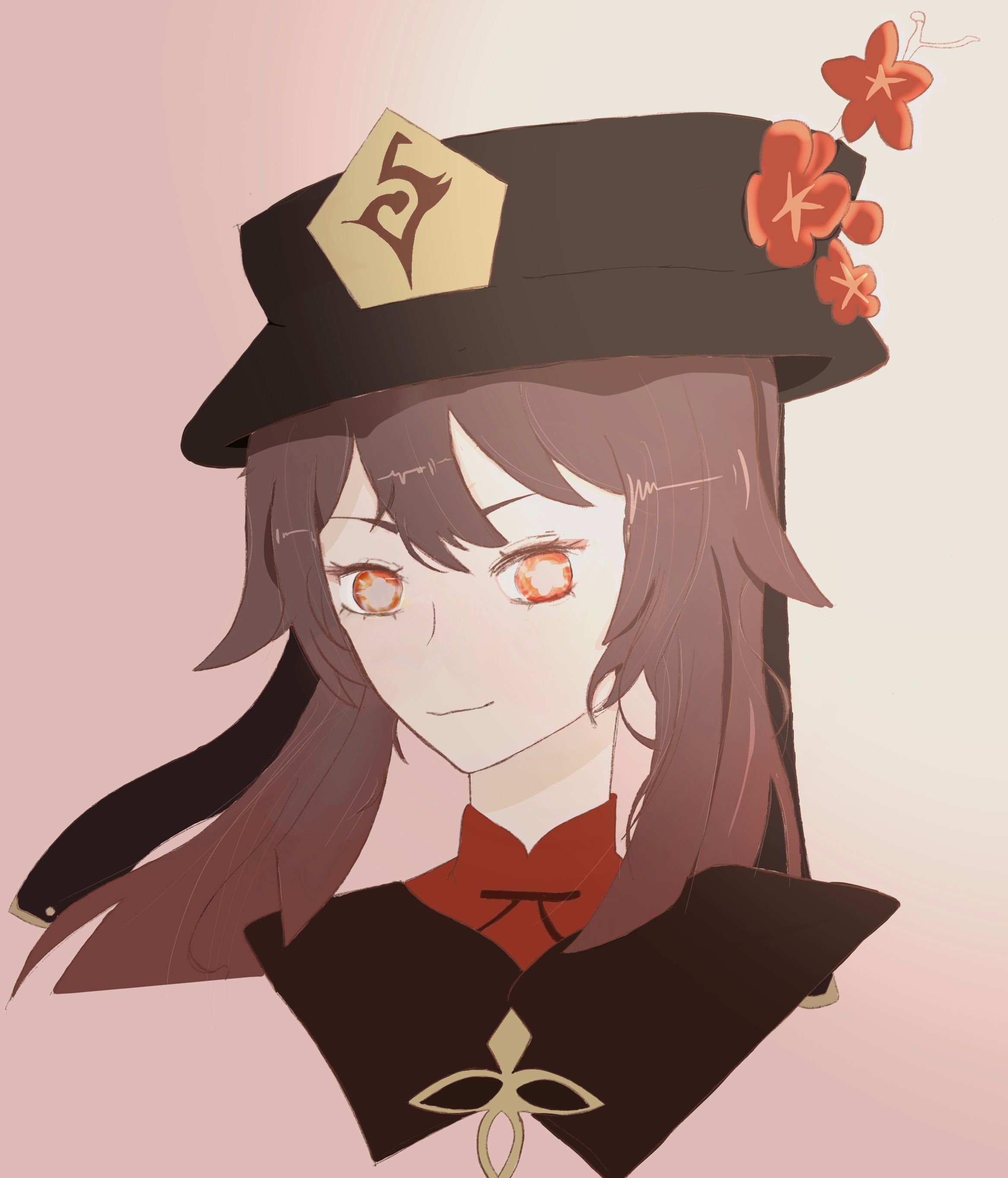 Hu Tao drawing (complete) Genshin Impact | HoYoLAB