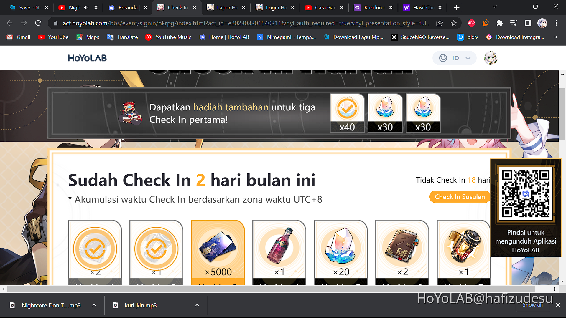 login harian | HoYoLAB