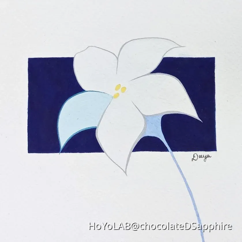 I painted Inteyvat flower Genshin Impact | HoYoLAB