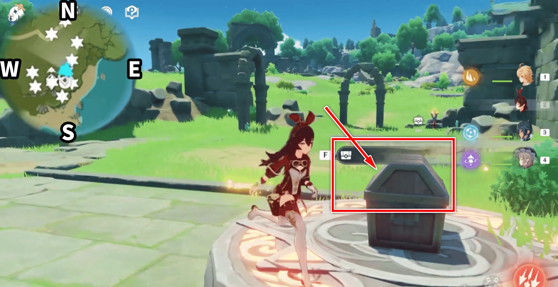 Mondstadt Chests Collection Guide 11 - Thousand Winds Temple 1 (160-178 ...