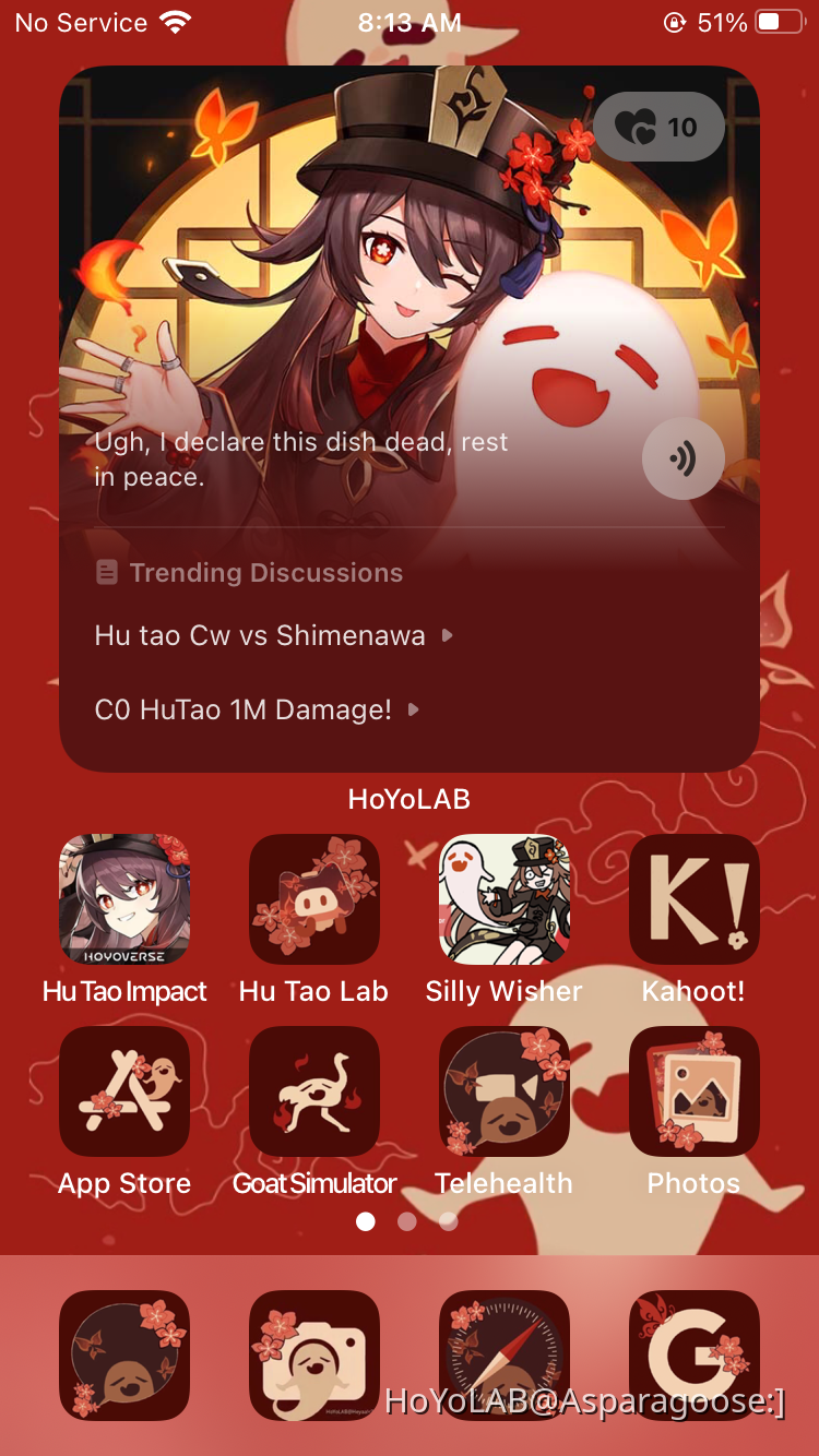 My Hu Tao phone theme Genshin Impact | HoYoLAB