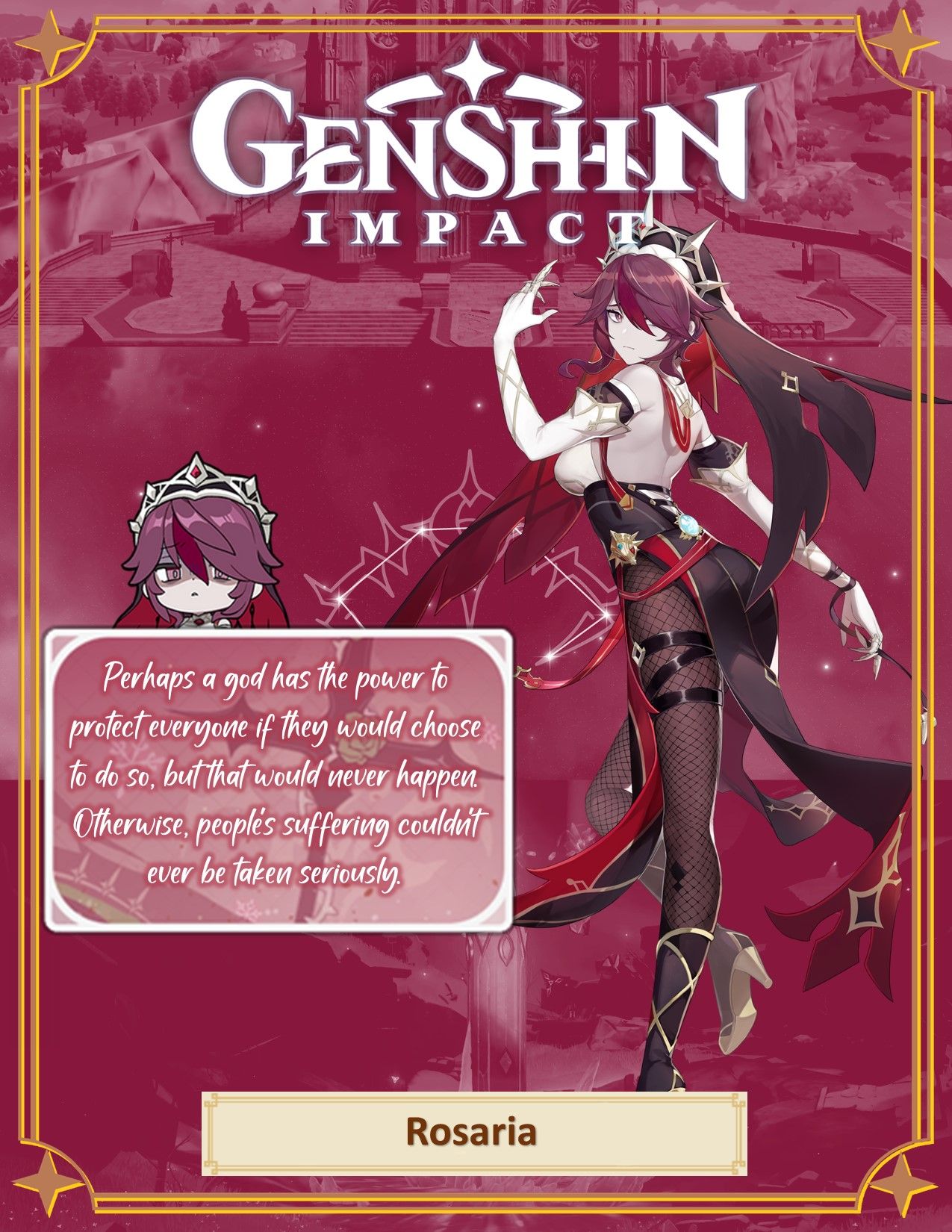 Rosaria Poster! ^^ Genshin Impact | HoYoLAB