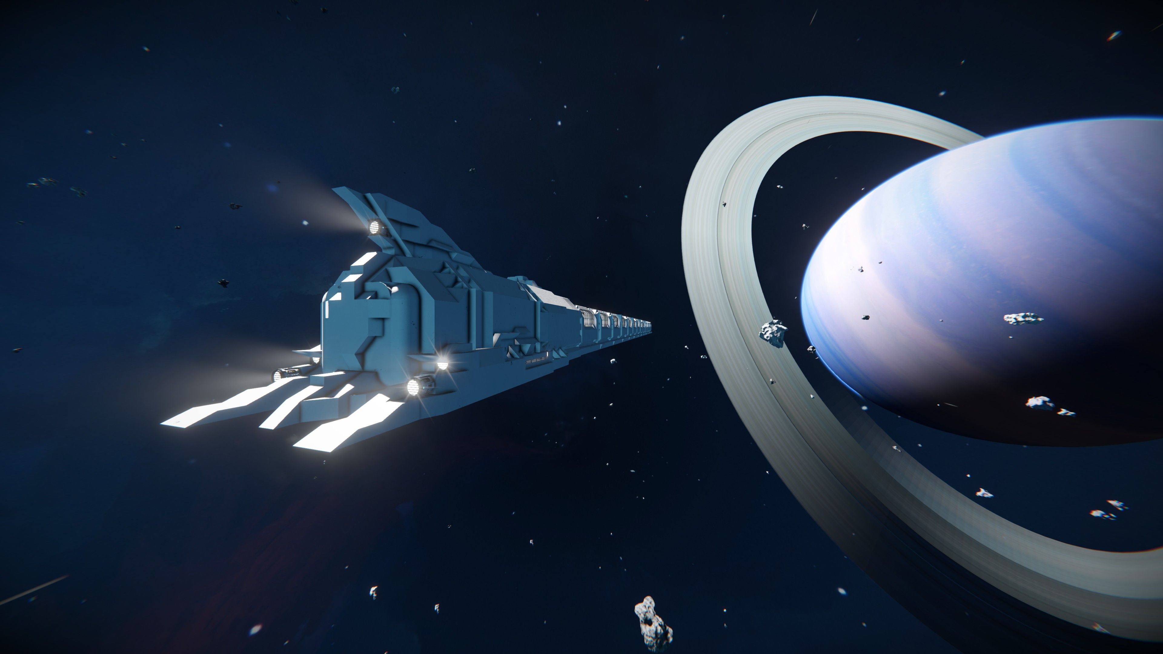 I created the Astral Express in Space Engineers, Fully functional, Can ...