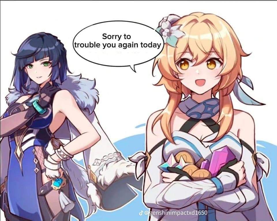 when you're done doing your Daily commisions, in genshin to hop back on ...