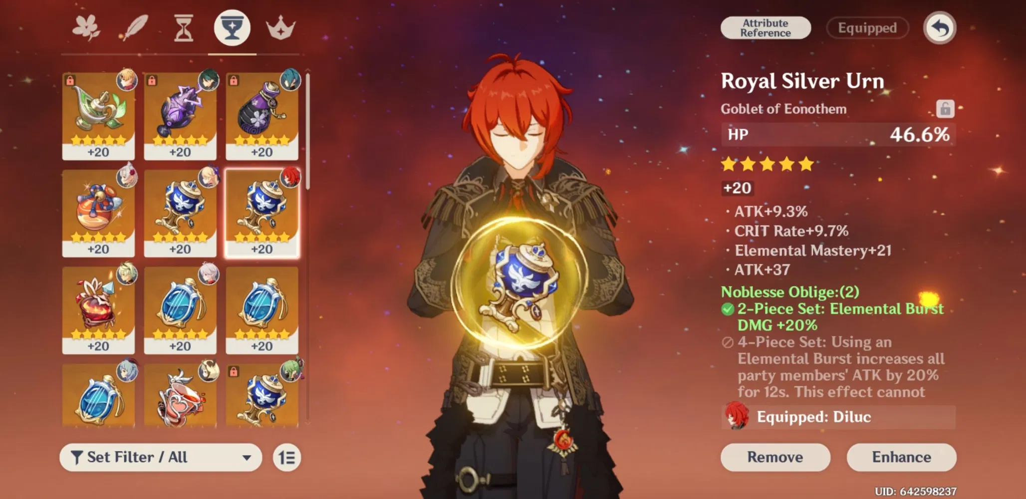 An update on my Dilucs build (my first tripple crowned character ...