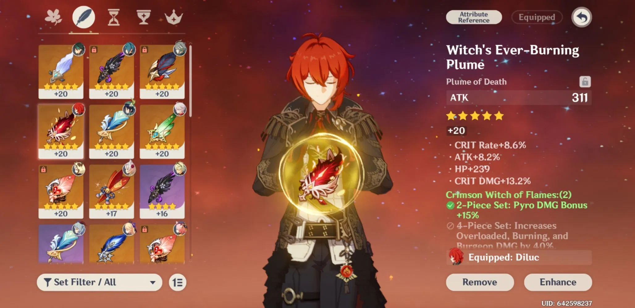 An update on my Dilucs build (my first tripple crowned character ...