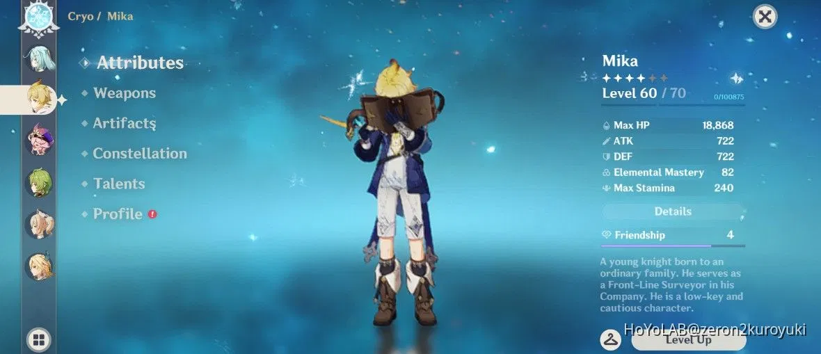 New character levels Genshin Impact | HoYoLAB