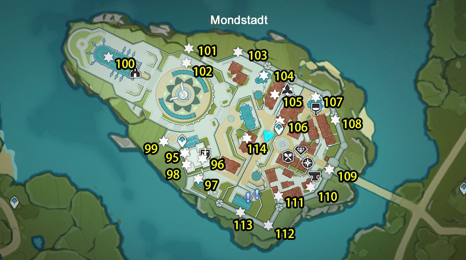 Guía de recogida de cofres de Mondstadt (Parte 7) - Ciudad de Mondstadt ...