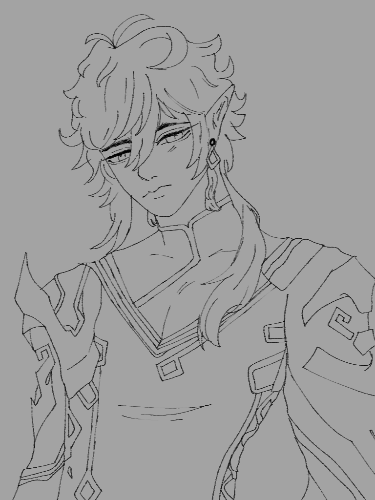 dia 1 desenhando o zhongli até ele vir Genshin Impact | HoYoLAB