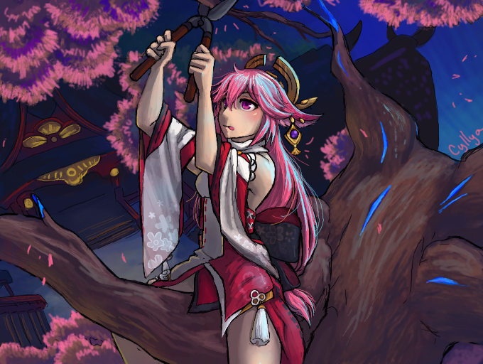 Pruning the Sacred Sakura Genshin Impact | HoYoLAB