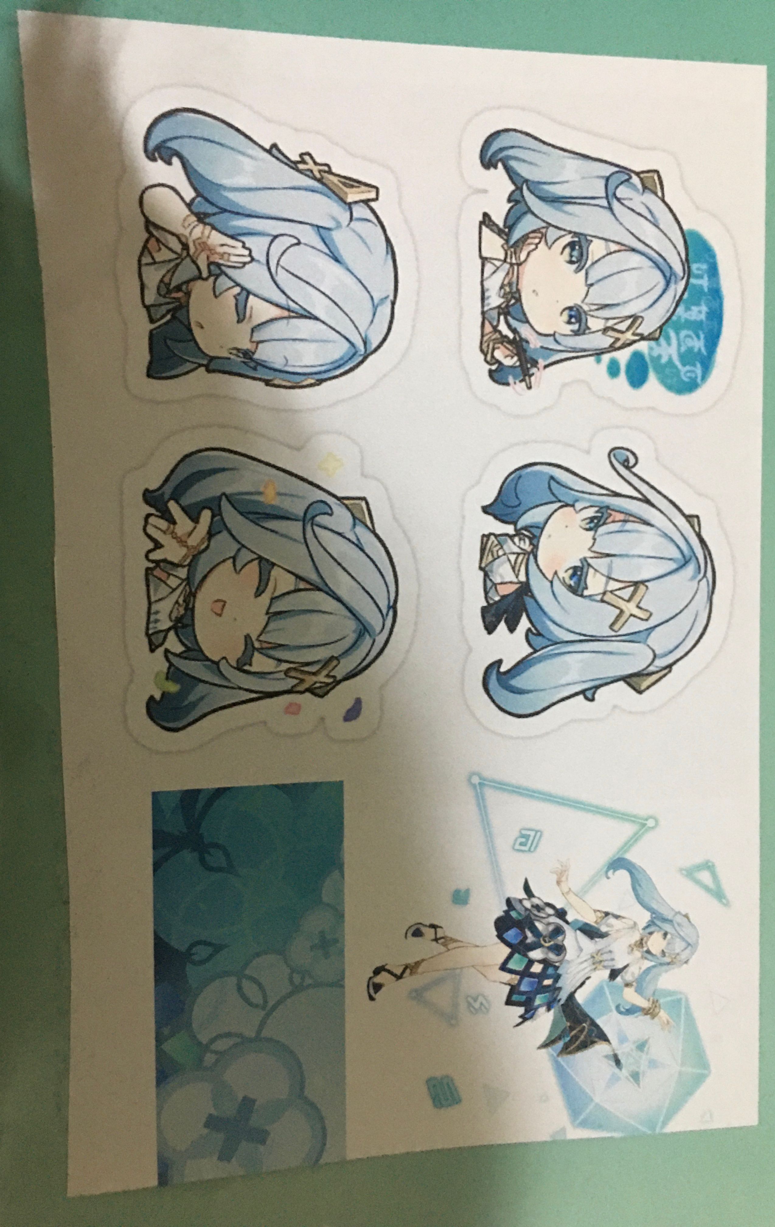 Homemade sticker Genshin Impact | HoYoLAB