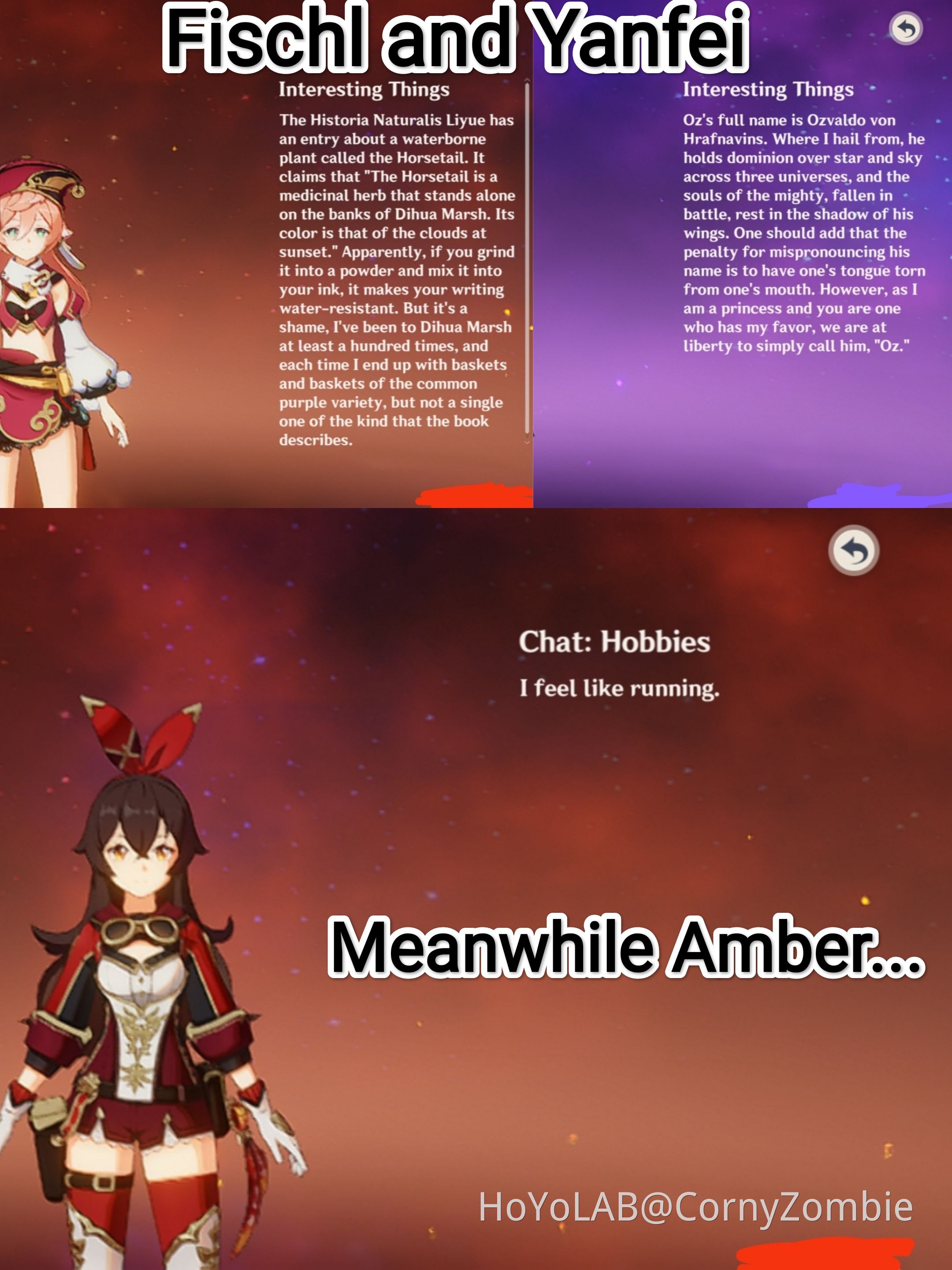 A couple of amber memes bc I never used her in the first place Genshin ...