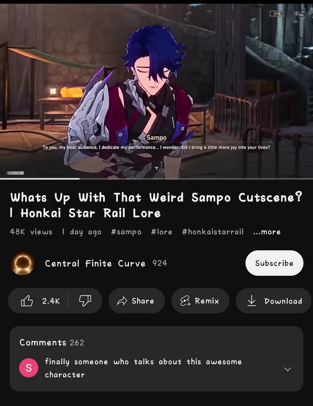 Sampo breaking 4th wall Honkai: Star Rail | HoYoLAB