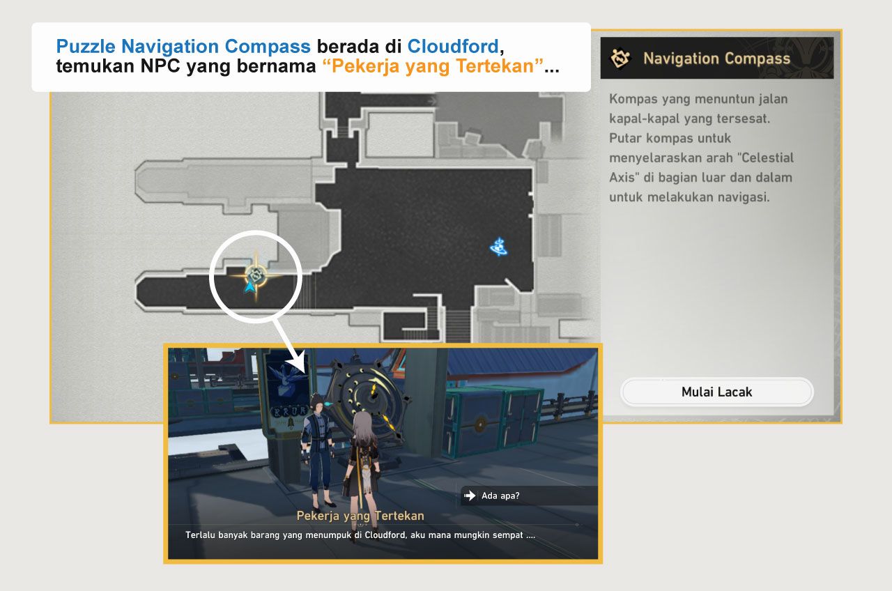 [Guide] Cara Menyelesaikan Puzzle Navigation Compass di Cloudford ...