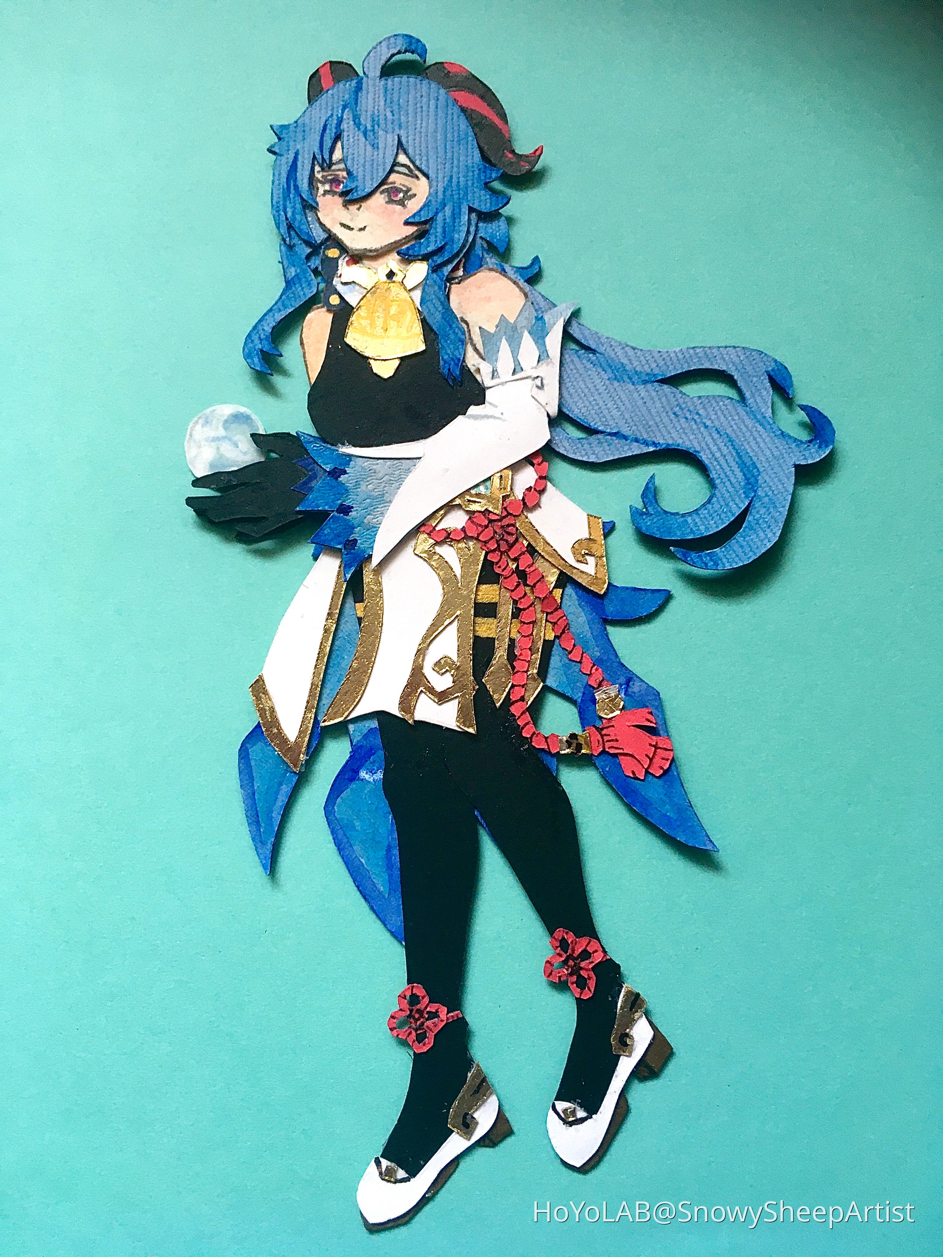 Ganyu Papercut Genshin Impact | HoYoLAB