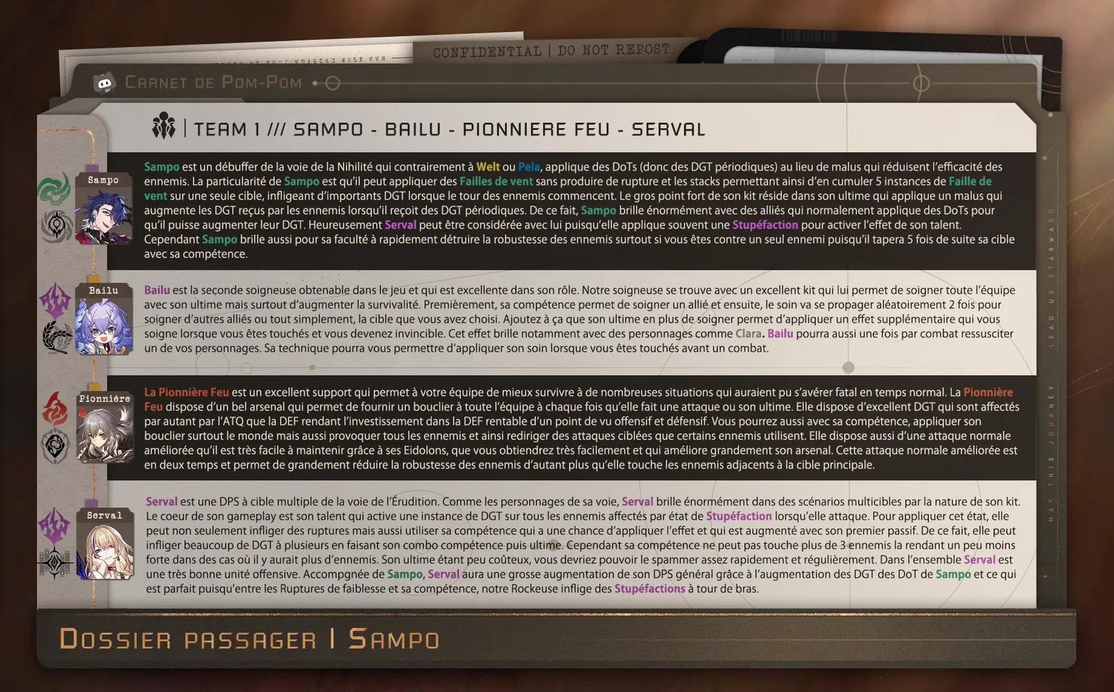 [Star Rail 1.0] Sampo | Guide build complet Honkai: Star Rail | HoYoLAB