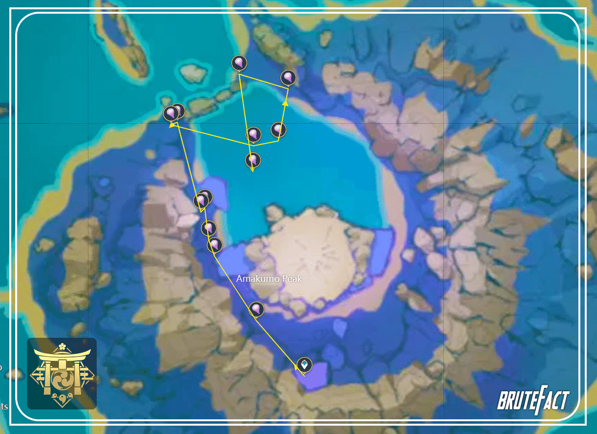 [V3.7] 168 Amakumo Fruit Locations | Fast Farming Route | Genshin ...