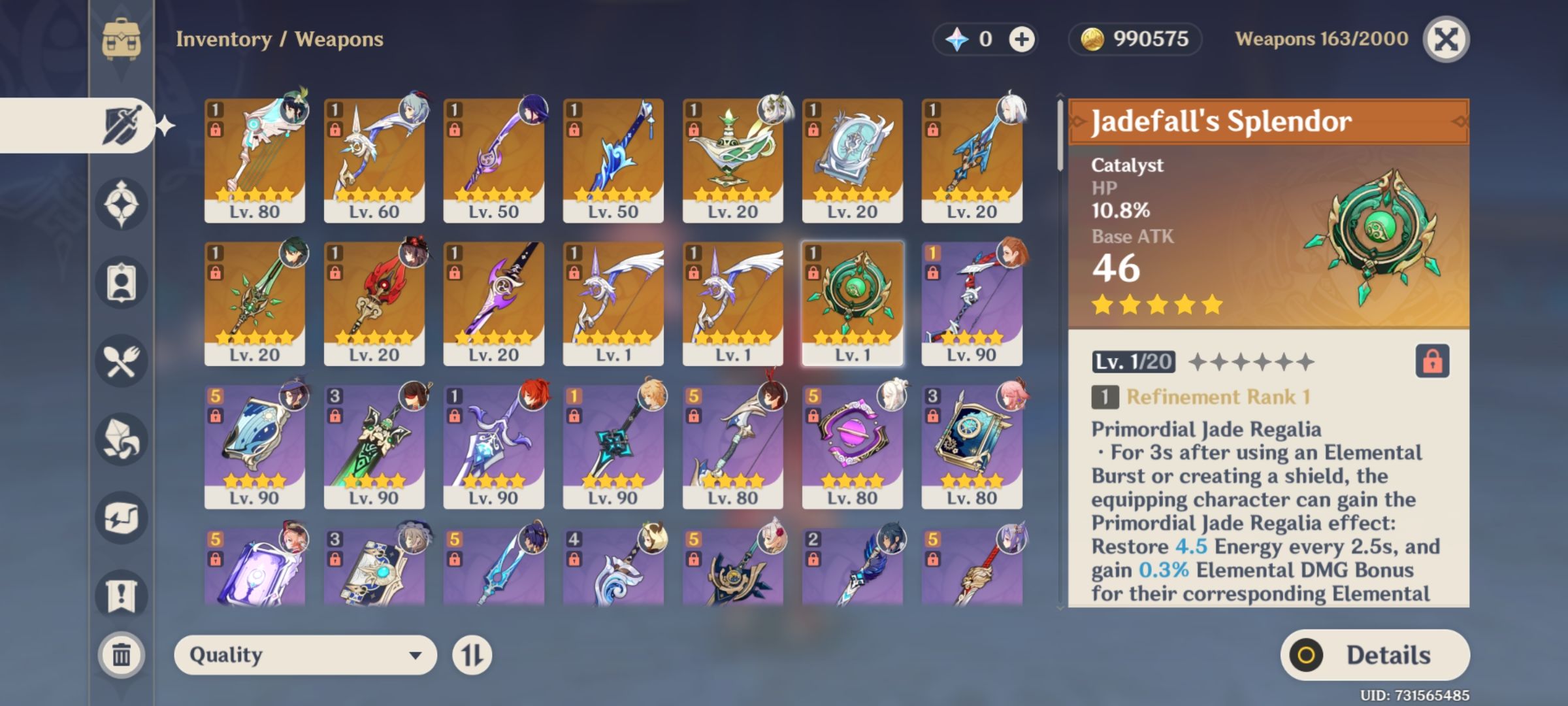 Got the jadefall's splendor, in a fun way. Genshin Impact | HoYoLAB