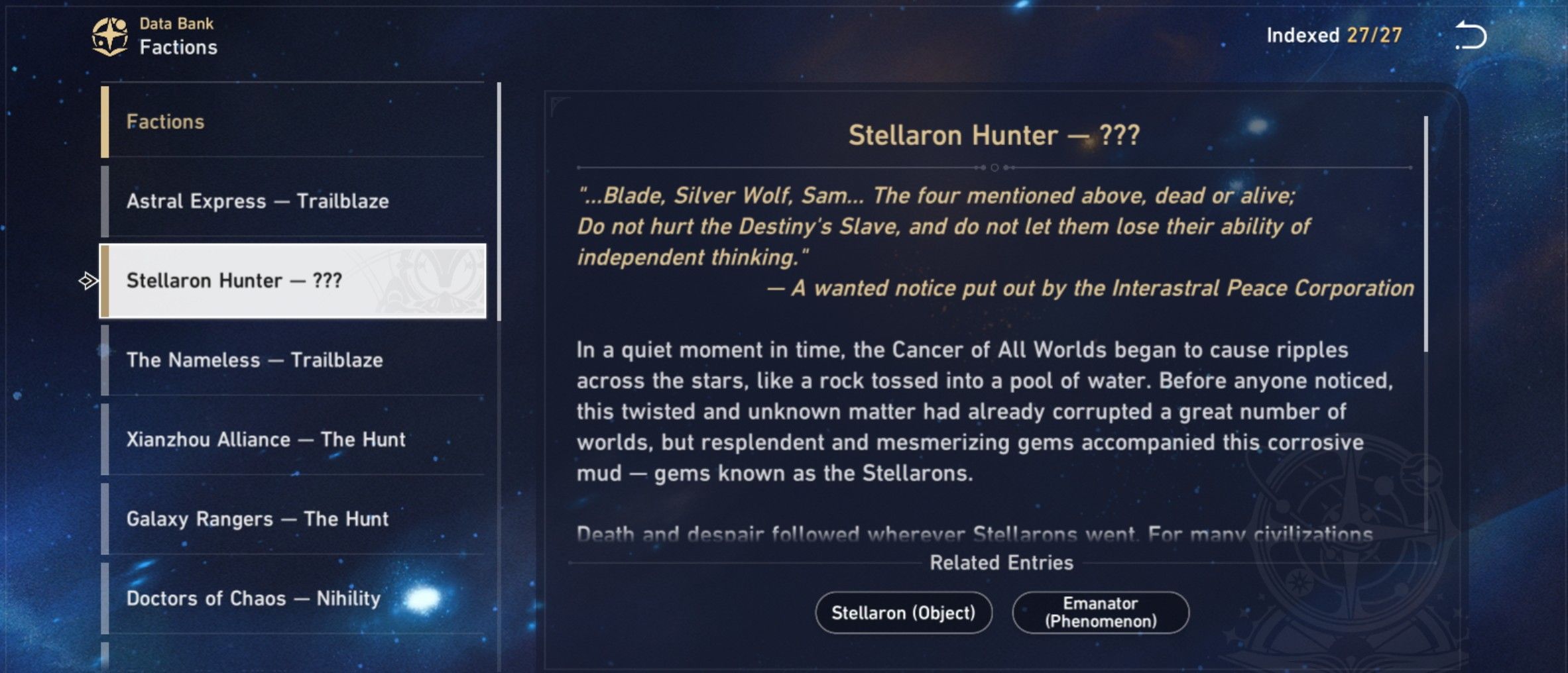 Stellaron Hunter 4th member Honkai: Star Rail | HoYoLAB