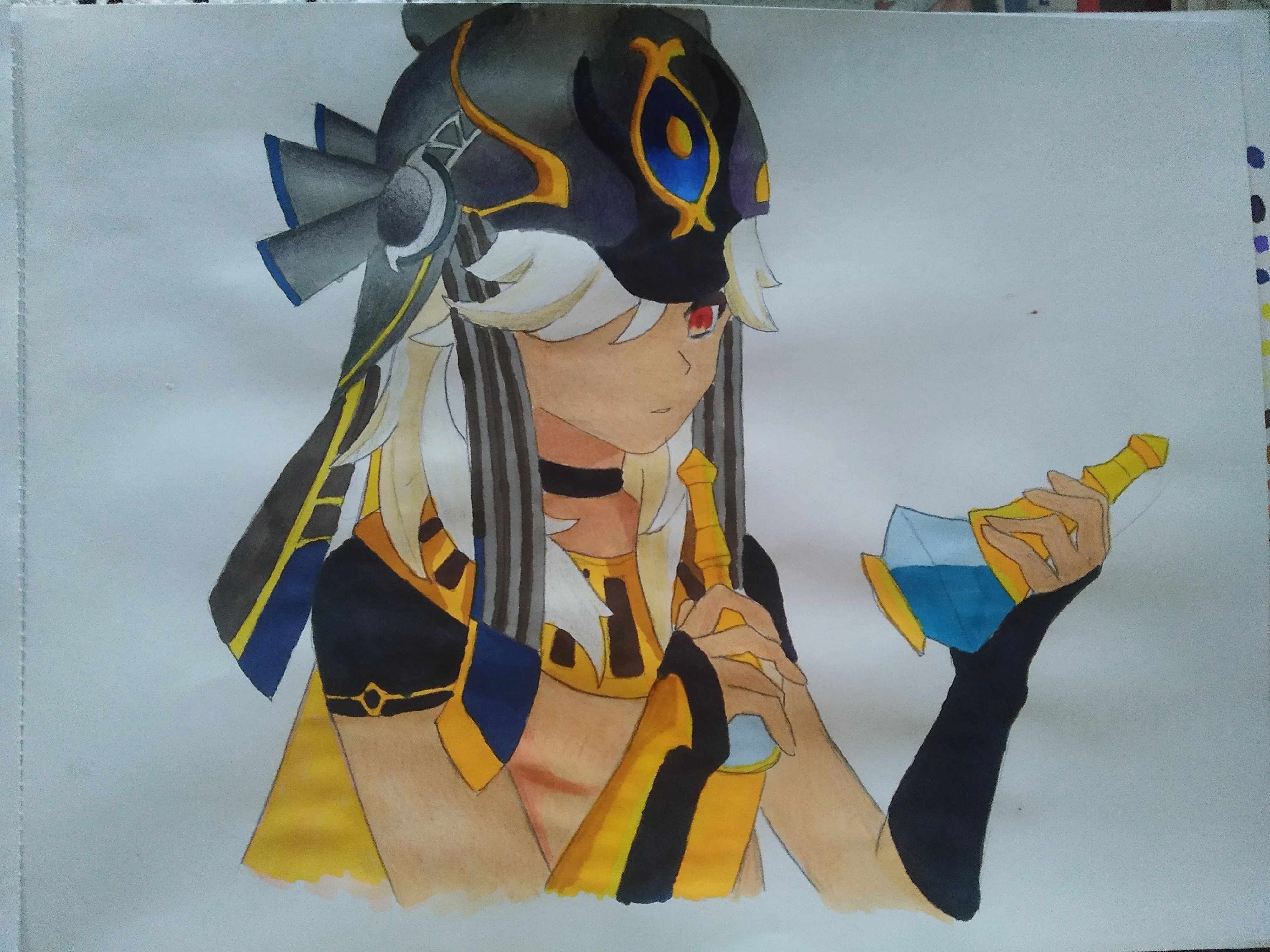 My Cyno traditional fanart Genshin Impact | HoYoLAB