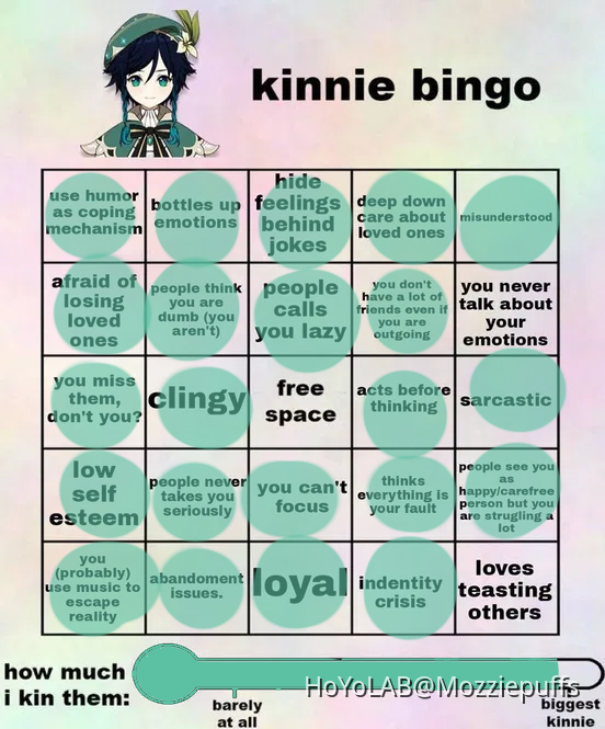 kinnie bingo! Genshin Impact | HoYoLAB