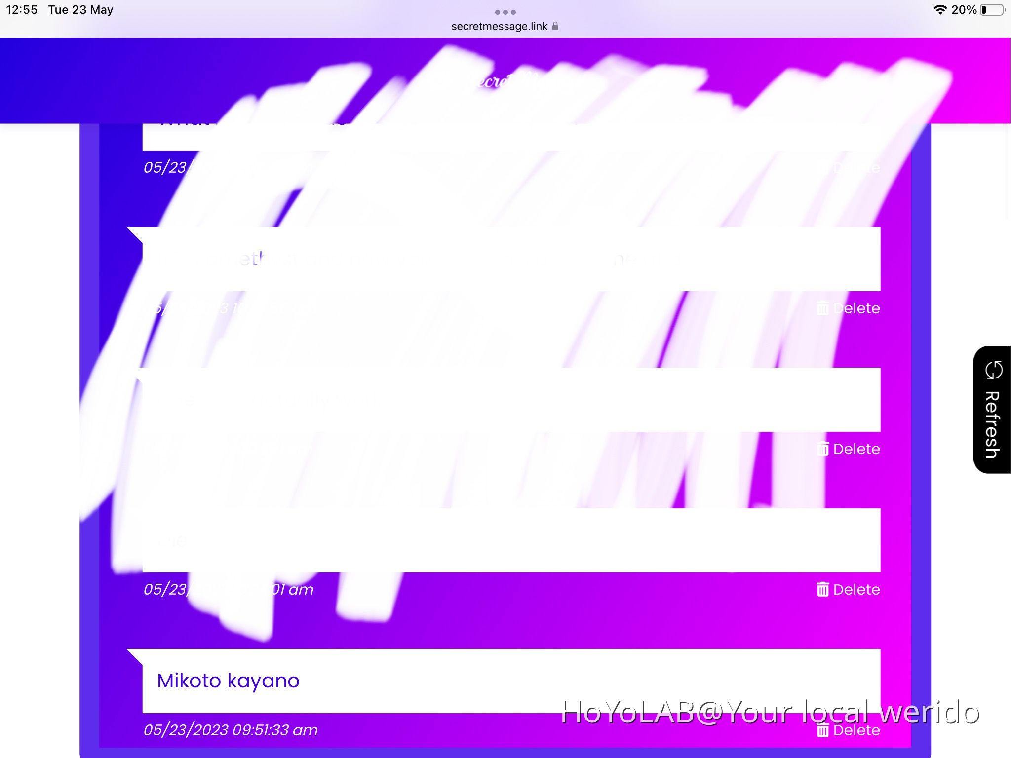 Secret messages: 6 | HoYoLAB