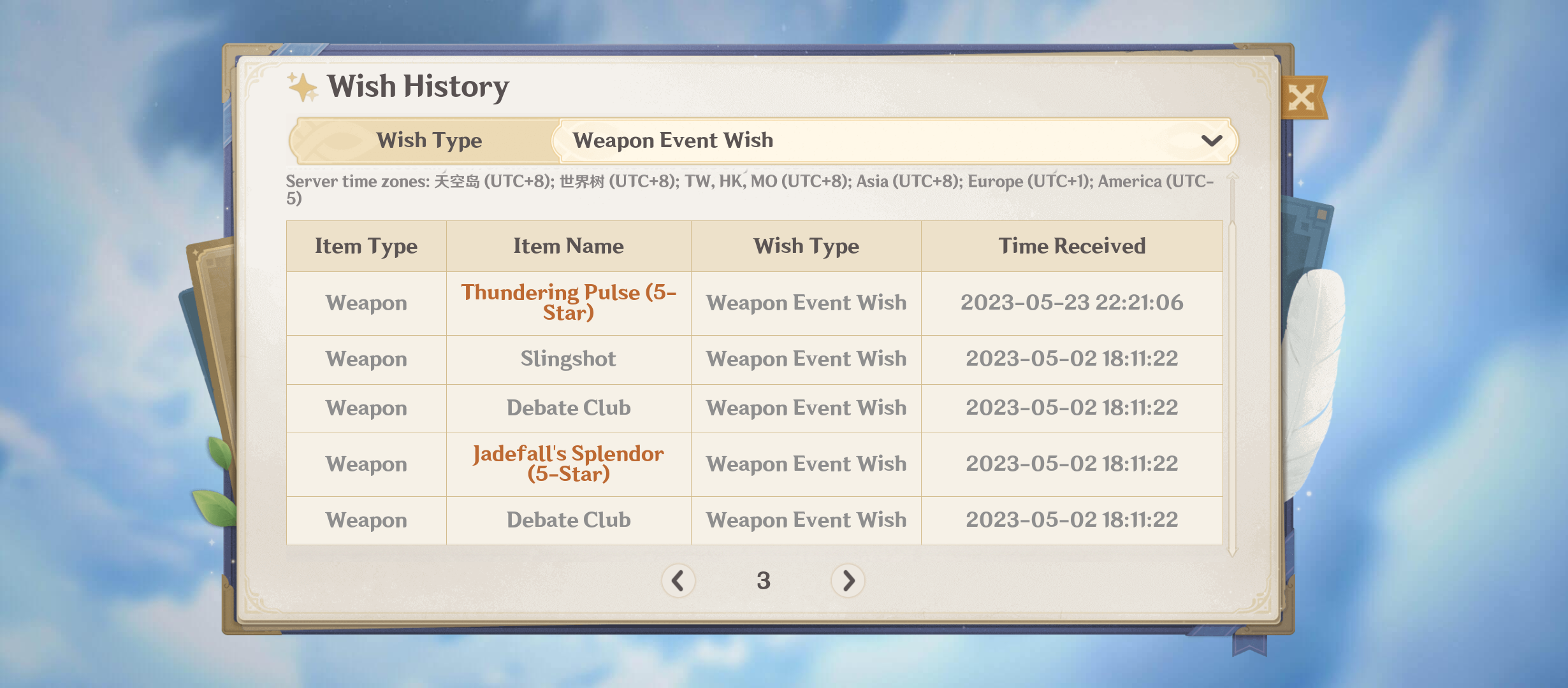 Weapon Banner Luck Genshin Impact | HoYoLAB