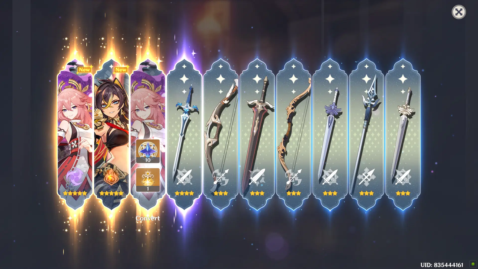 Three Five Stars in One Ten Pull Genshin Impact | HoYoLAB