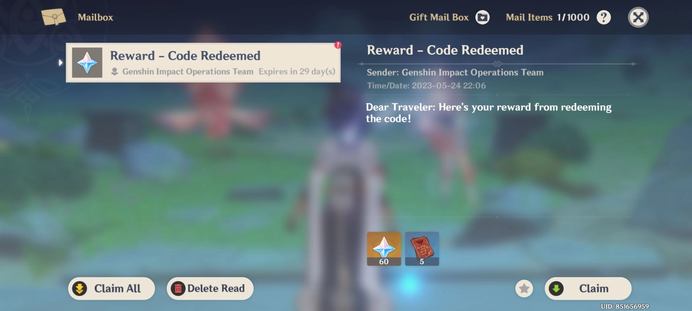 60 Free Primogem Code Genshin Impact | HoYoLAB