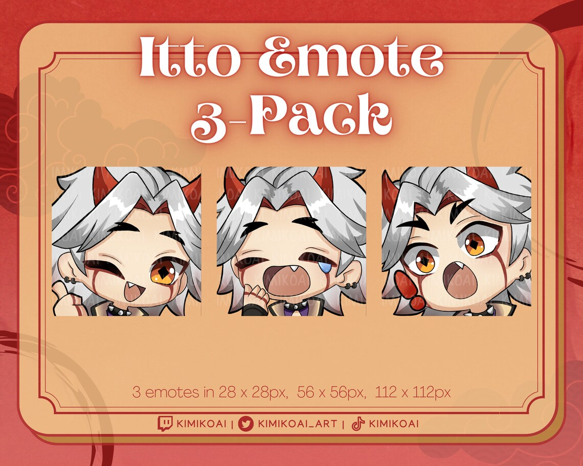 Itto Emotes! Genshin Impact | HoYoLAB