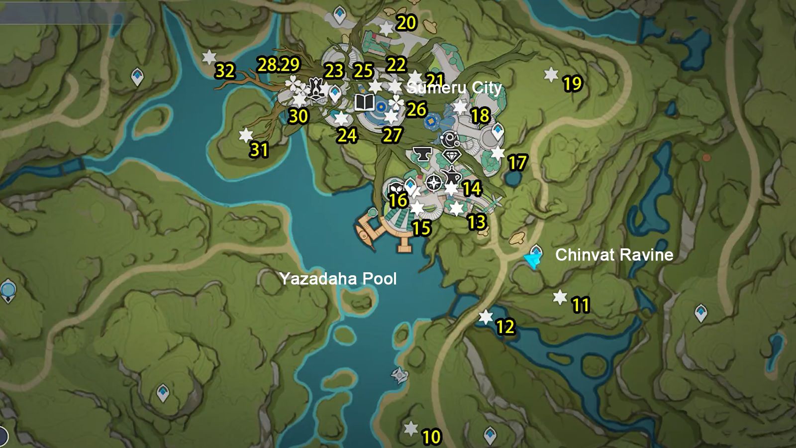 Sumeru Rainforest Chest Collection Guide 2 — Sumeru City (10-32 ...