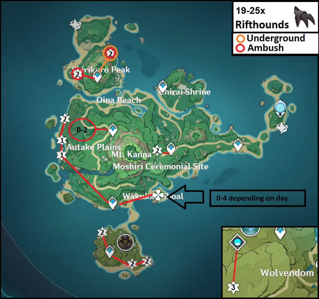 [V3.7 First Half] Farming Routes Collection: Naku Weed (Yoimiya), Sea ...